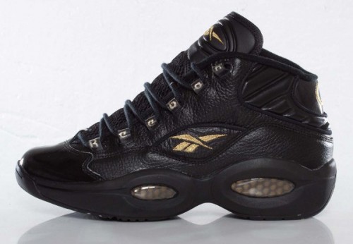 Reebok Question Mid Iverson Noir/Or - basketball