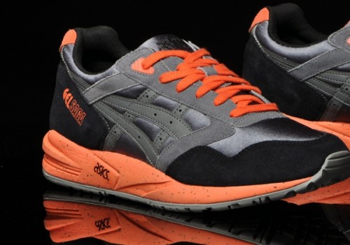 Asics Gel Saga Navy/Neon & Orange - chaussures