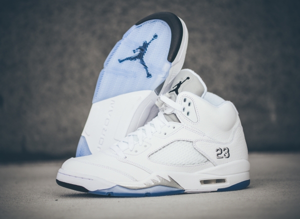 Air Jordan 5 White/Metallic Silver 2015 : où l'acheter