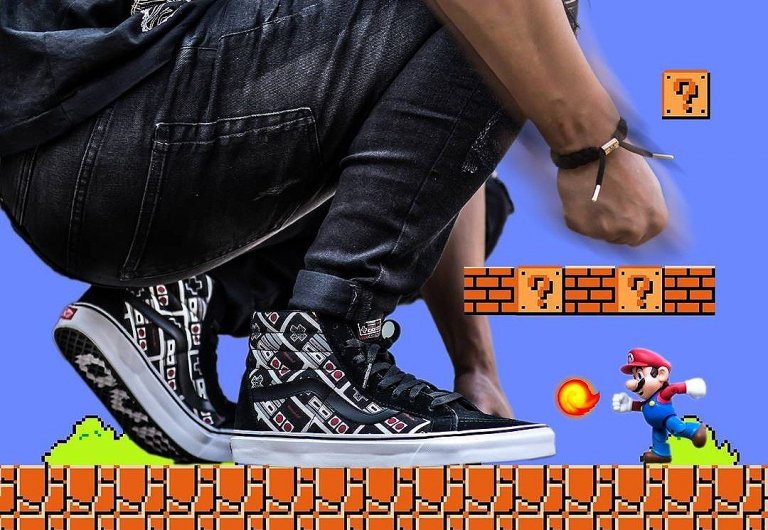 Nintendo Nes x Vans SK8 Hi Reissue 'Controller' (Game Over)