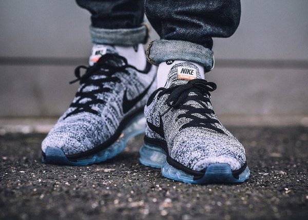 Nike Flyknit Air Max 'Oreo' Black White 2016 (homme)