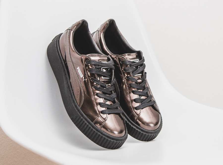 Où trouver les Puma Basket Platform 'Creeper' Metallic bronze
