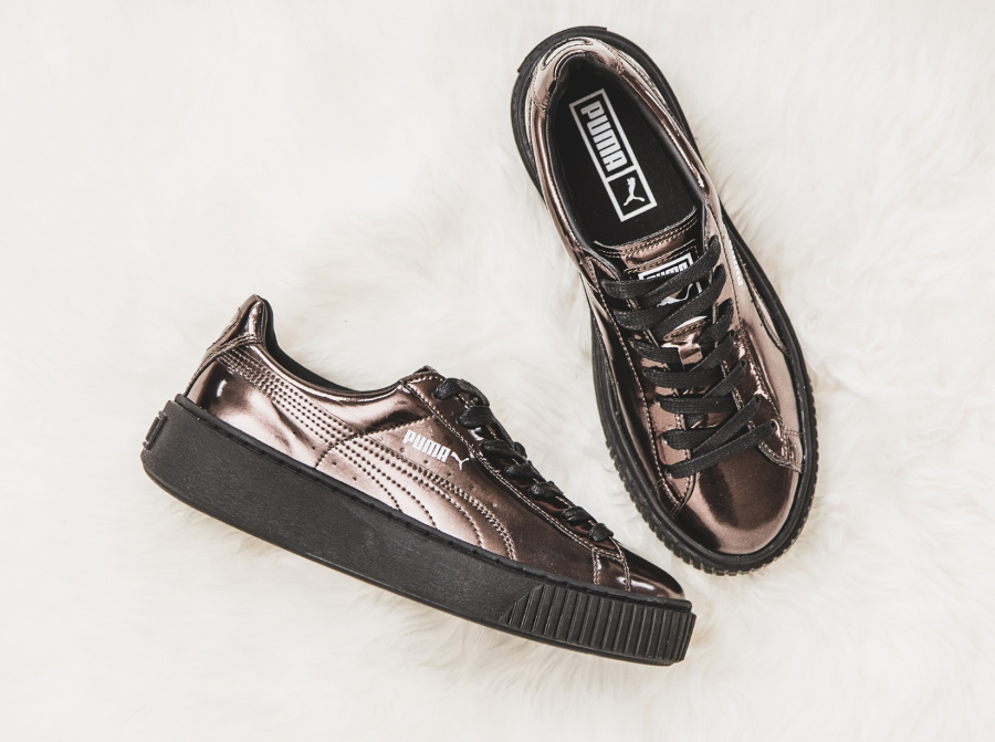 Où trouver les Puma Basket Platform 'Creeper' Metallic bronze