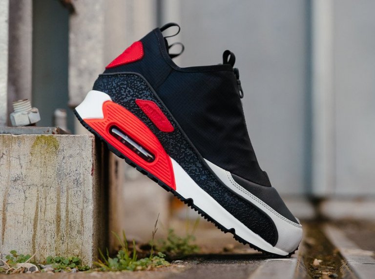 Nike Air Max 90 Mid Utility 'Zip' Black Infrared | Sneakers-actus