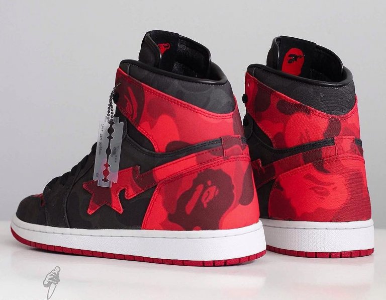 Bape : 15 sneakers customisées qui s'en inspirent : Air Jordan 4...