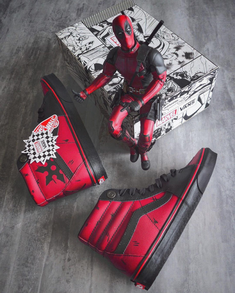 Que vaut la Vans SK8 Hi Marvel Deadpool Avengers Black Red