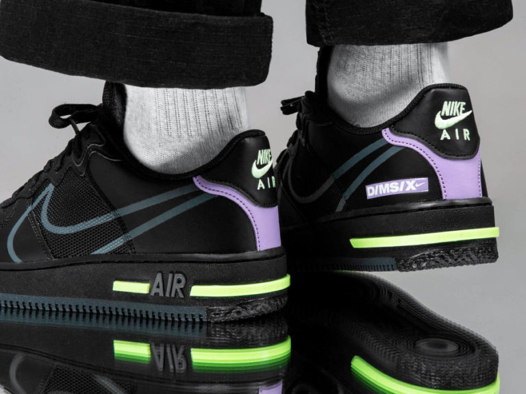 Avis : que vaut la Nike Air Force 1 React DMSX Black Violet Volt CD4366