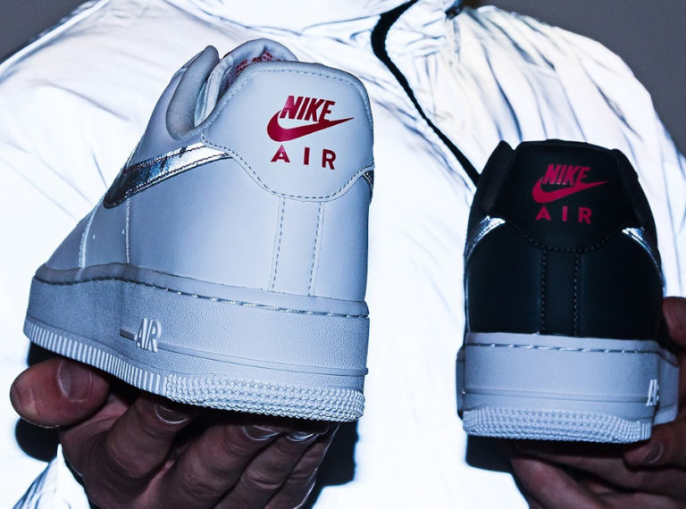 Ct2296-100 que vaut la Nike 3M Air Force 1 af1 Reflective Swoosh White