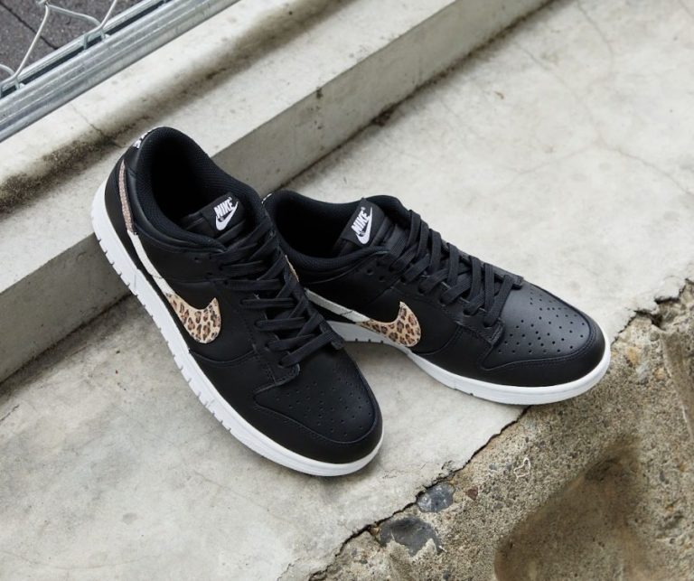 DD7099-001 : que vaut la Nike Wmns Dunk Low SE Animal Instinct Swoosh ...