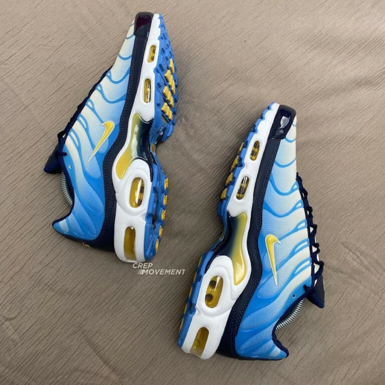 Nike Air Max Plus TN1 University Blue Coconut Milk Topaz Gold
