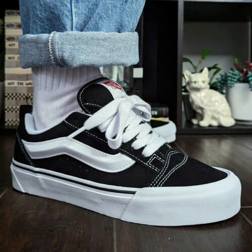 Vans Knu Skool Sidestripe 3D Black White Panda VN0009QC6BT