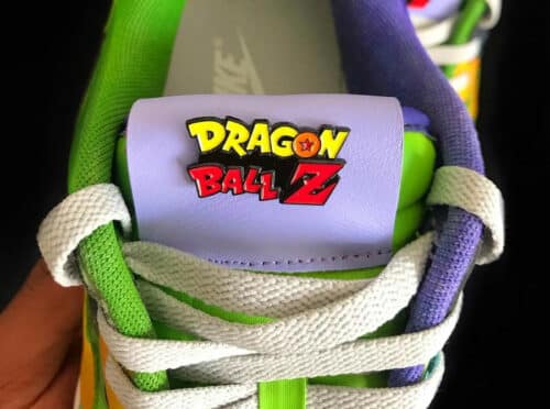 Nike Dunk Low customisée Dragon Ball Z Perfect Cell vs Trunks