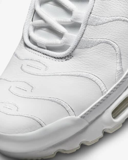 Nike Air Max Plus TN1 Leather Triple White 2023 AJ2029-100
