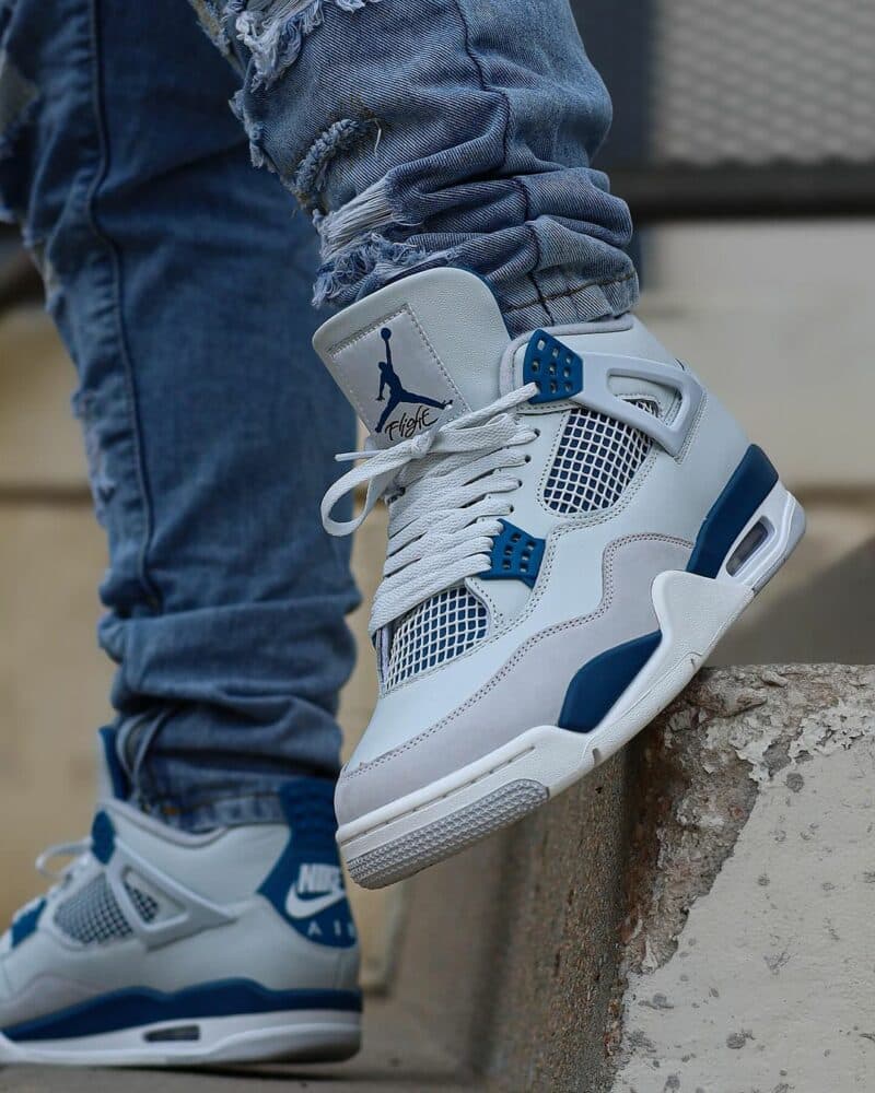 Comment styliser sa AJ4 Military Blue 2024 ? 20 photos on feet